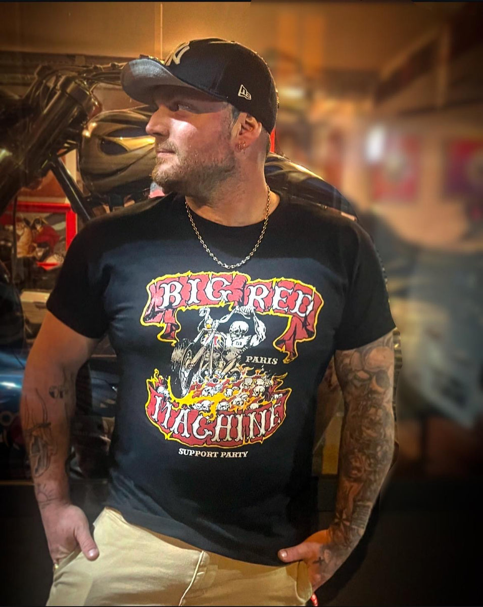 T-shirt Big Red Machine Chopper – Hells Angels Paris